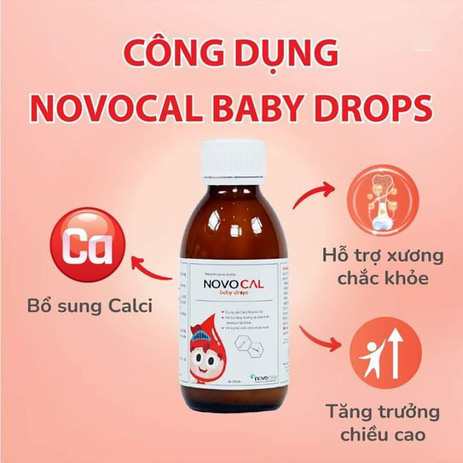 [CHÍNH HÃNG] Sữa nhỏ giọt Novocal baby drops chắc khoẻ xương cho trẻ